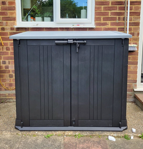 Keter Store Out NOVA Garden Storage Box Outdoor Waterproof Bin XL Store ...