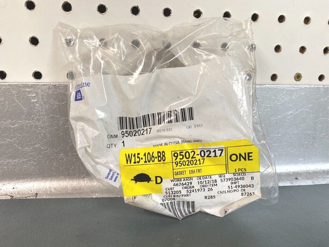 GM OEM Exhaust-front Pipe Gasket 95020217 for sale online | eBay
