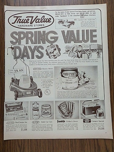 1972 True Value Hardware Stores Ad Lawn Mowers Chain Saws Coolers | eBay