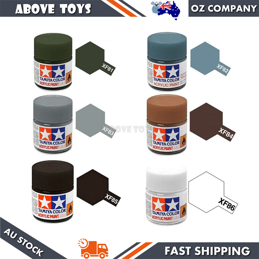 Tamiya 10ML Mini Acrylic Flat Paint 66 Colors Choices | eBay