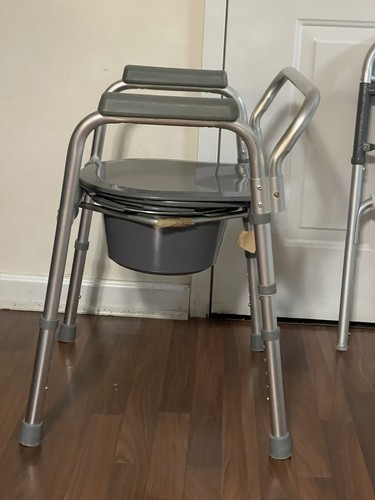 Drive Medical 11148-1 Steel Folding Bedside Commode 885146715717| eBay