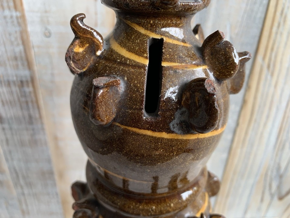 Scarce Buckley Welsh Slipware 3 Chamber Chicken Money Box Named and ...