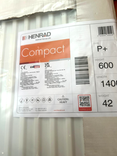 Double Radiator 600 X 1400 | eBay UK