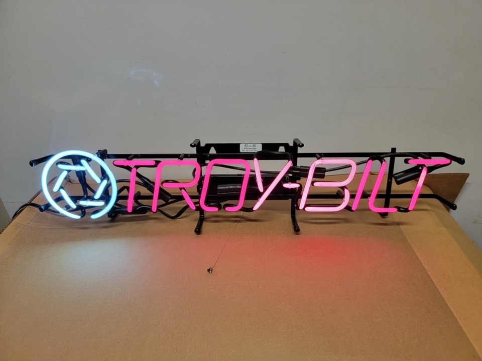 Troy-Bilt 32" Everbright Lighted Neon Sign | eBay