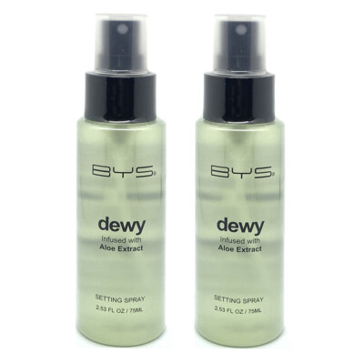 2x BYS 75ml Dewy Skin/Makeup Setting Spray Glow Mist Cosmetic w/ Aloe ...