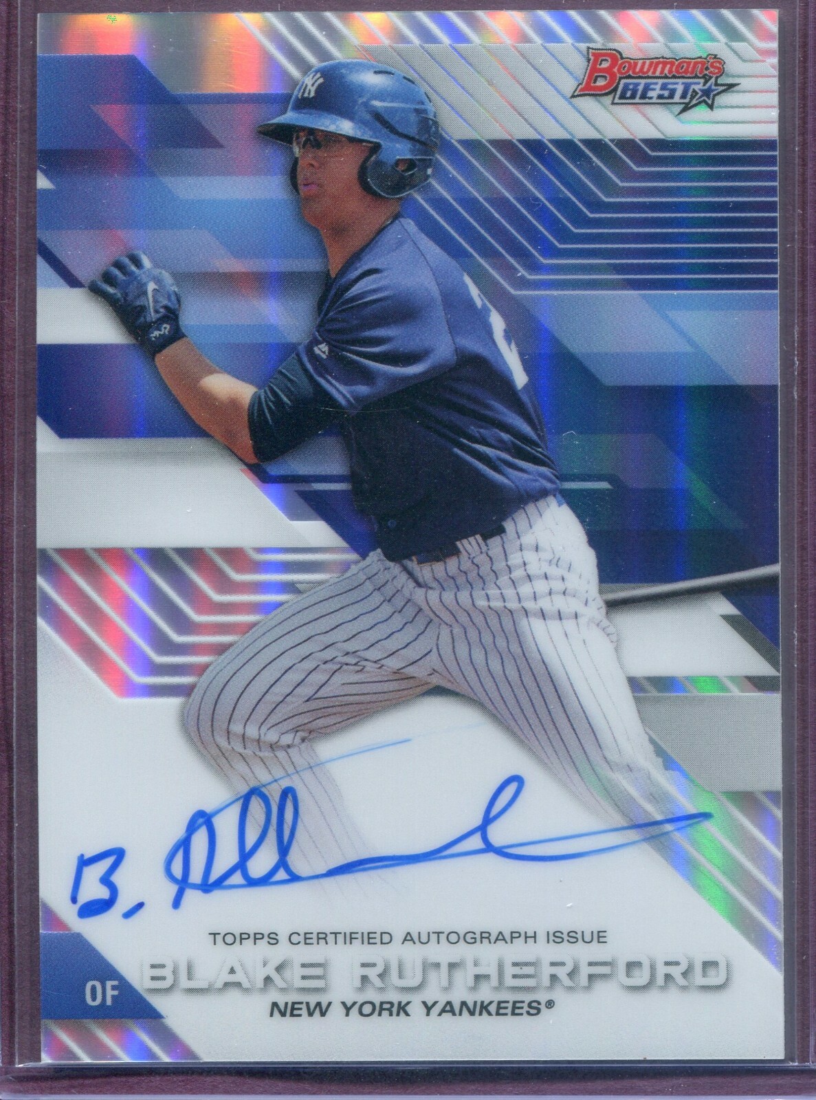 BLAKE RUTHERFORD 2017 Bowman's Best of '17 Autographs Refractor #BR ...