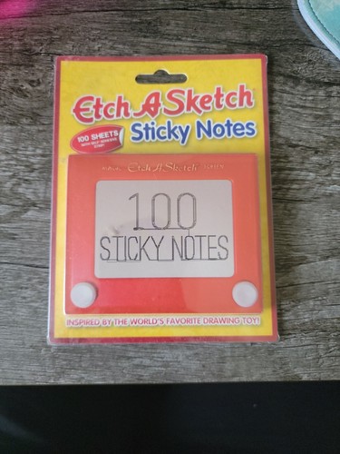 ETCH A SKETCH STICKY NOTES w/ 100 Sheets SELF-ADHESIVE STRIP Paladone ...