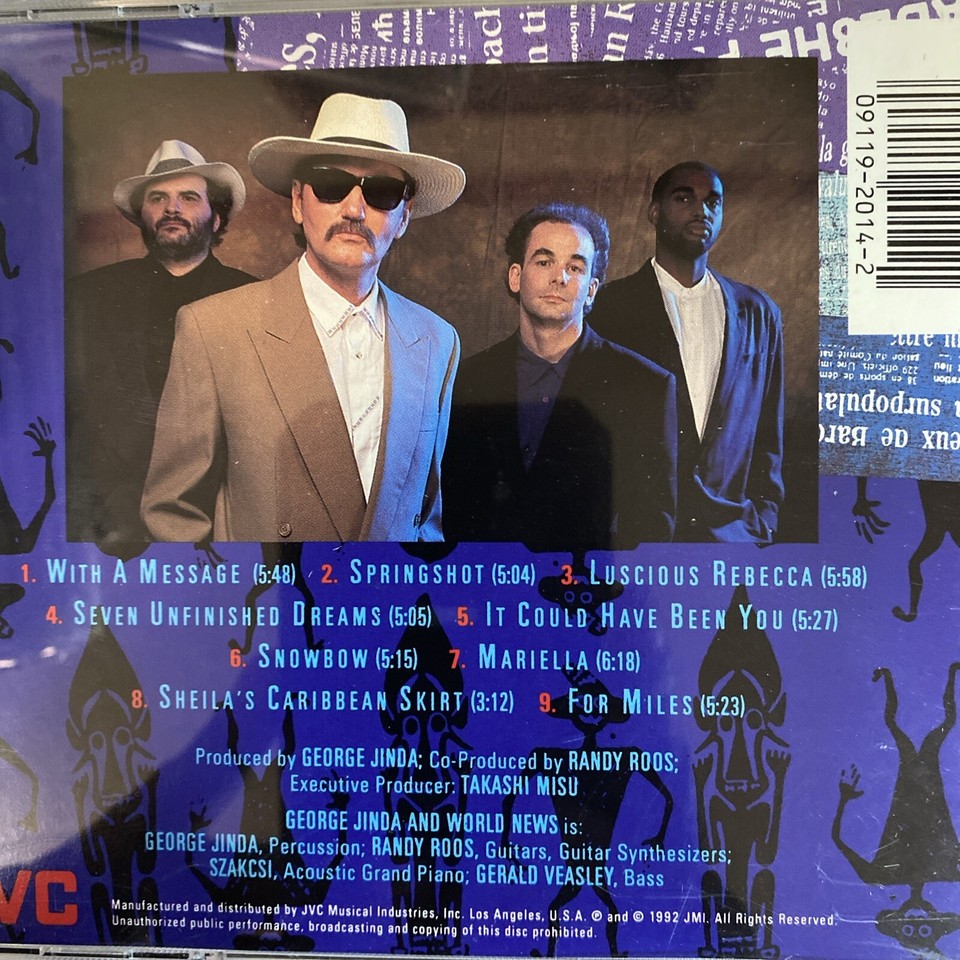 GEORGE JINDA & WORLD NEWS - Self-Titled (1992) - CD N-MINT! - CCC ...