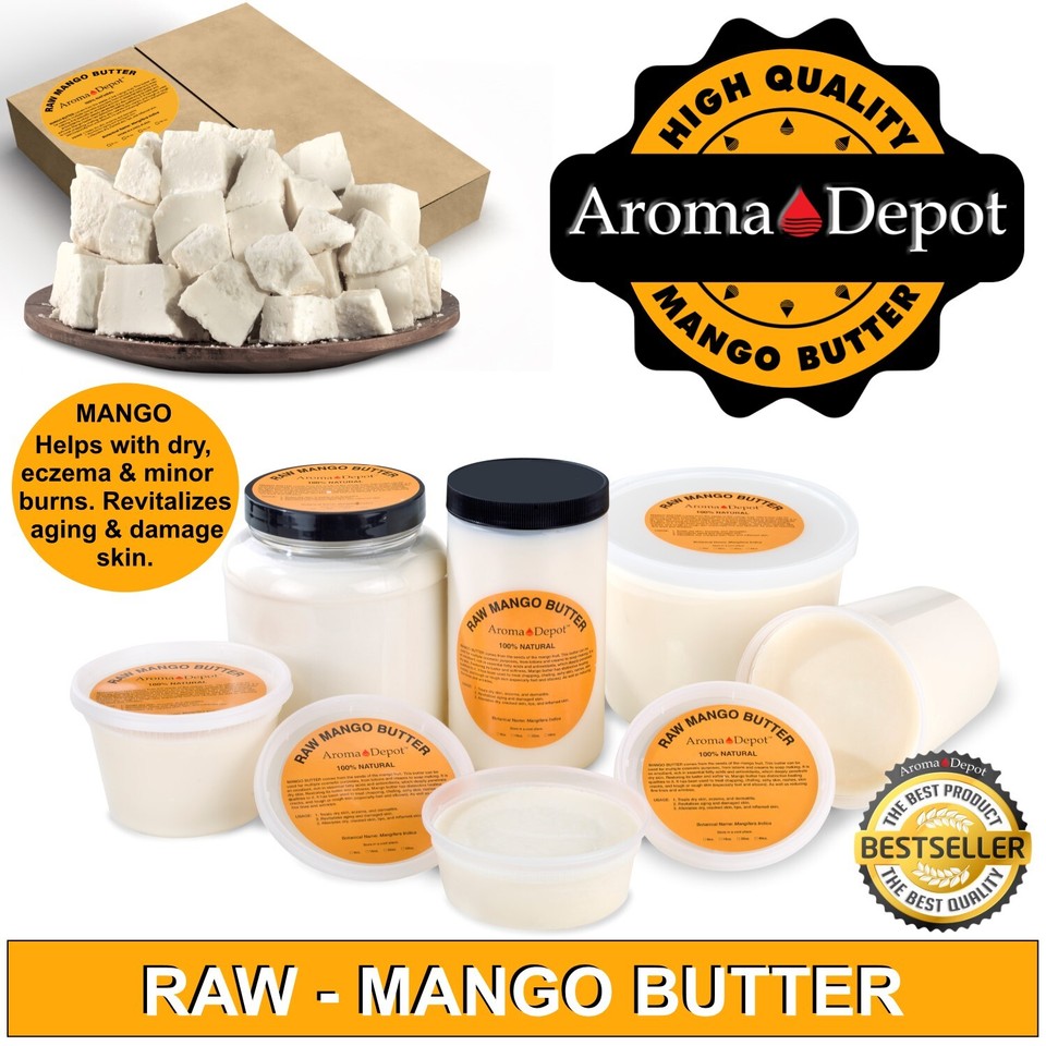 Mango, Raw Shea Butter, Kokum, Cocoa Butter 100% Natural Body Skin Hair ...