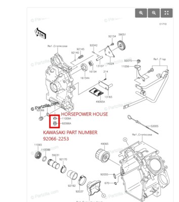 14mm GENUINE OEM REPLACEMENT OIL DRAIN PLUG KAWASAKI MULE KAF400 610 ...