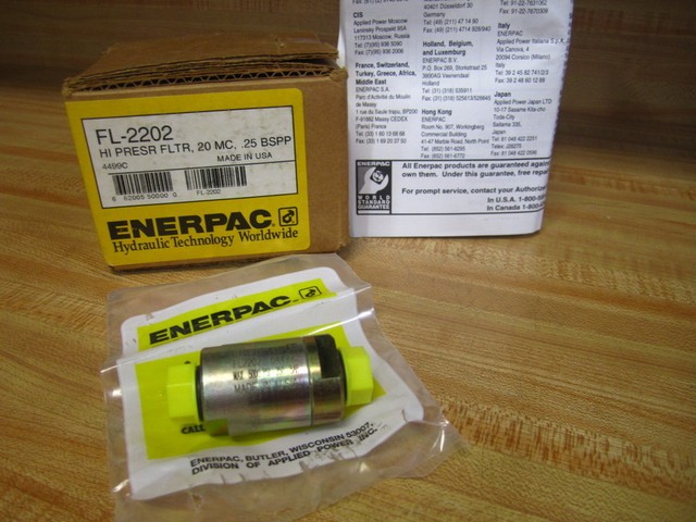 Enerpac FL2202 High Pressure Filter Assembly 5000psi for sale online | eBay