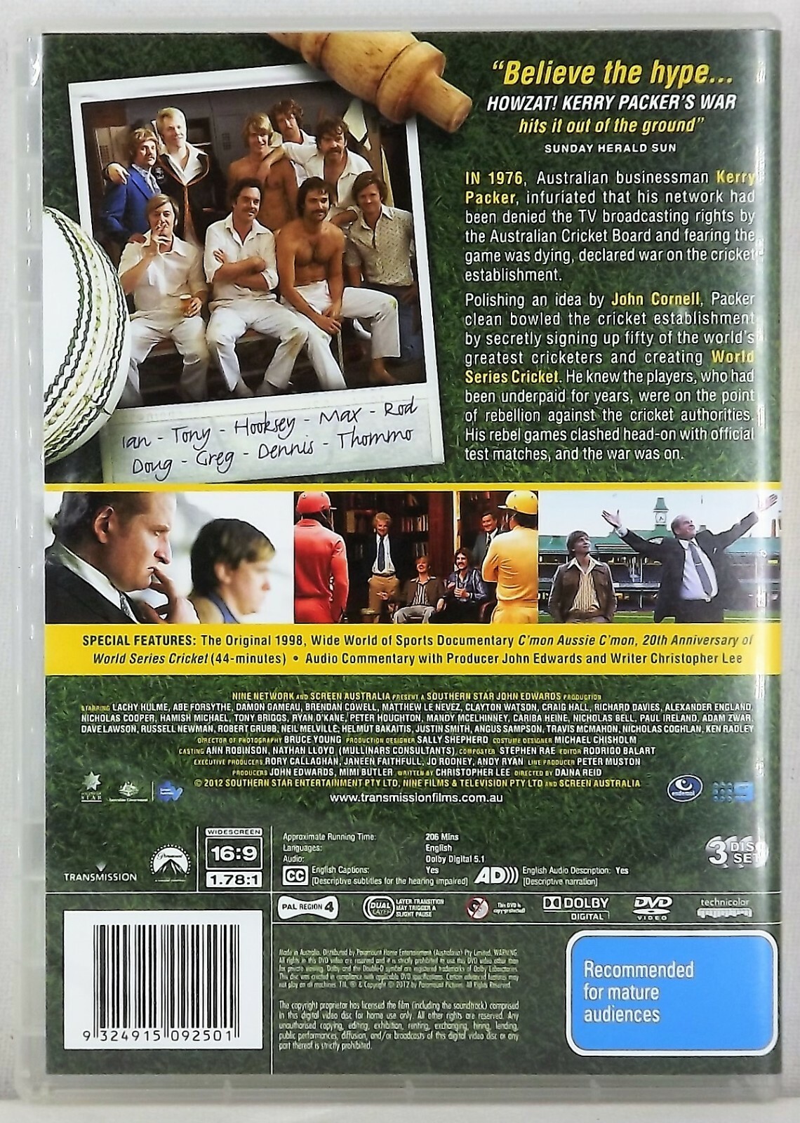 HOWZAT! : Kerry Packers War --- ( Dvd 3 Disc Set ) | eBay Australia