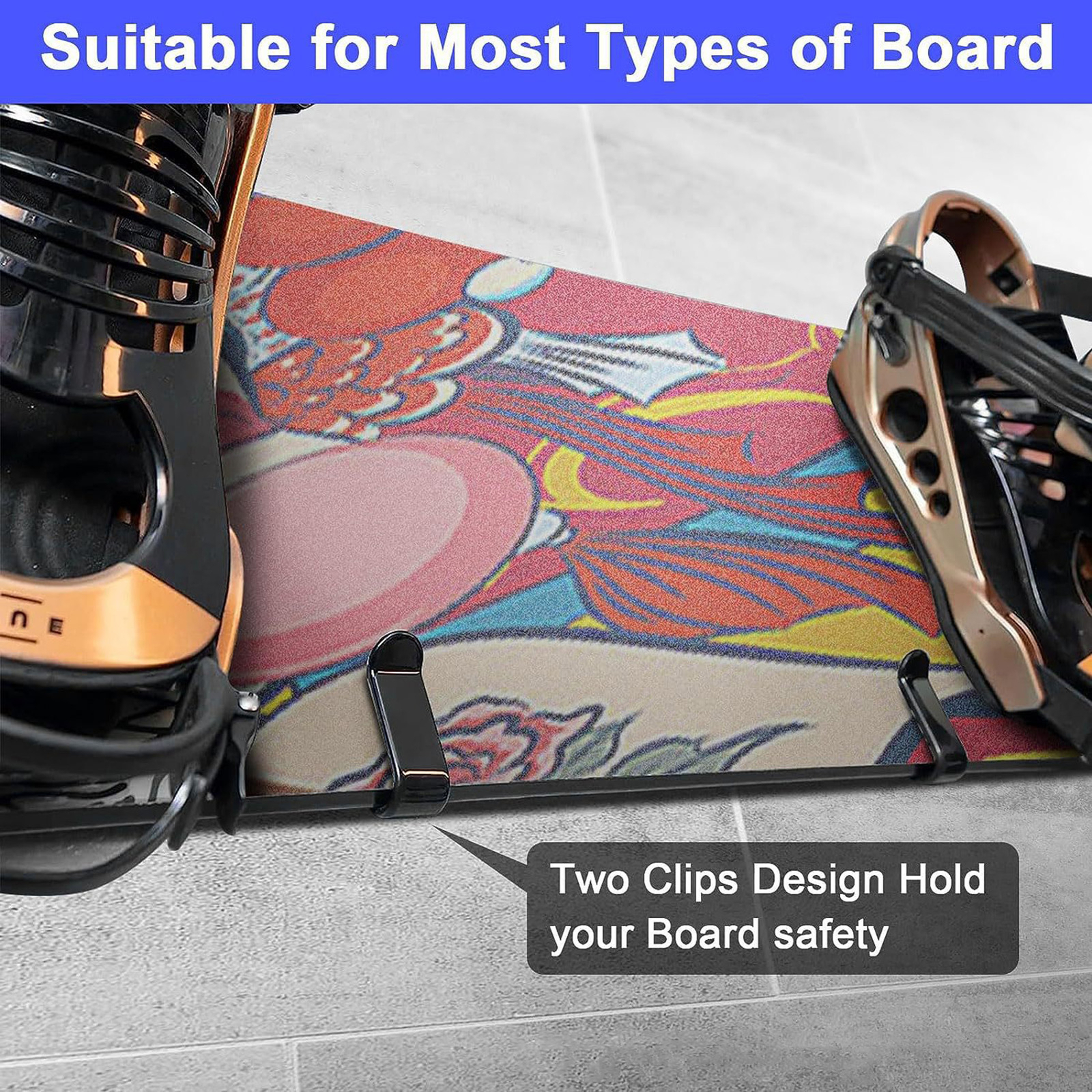 Snowboard Display Rack Wall Mount Clip Sturdy Strong Load-bearing | eBay