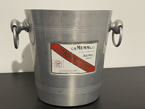 Vintage French Champagne Ice Bucket Cooler France CORDON ROUGE MUMM | eBay
