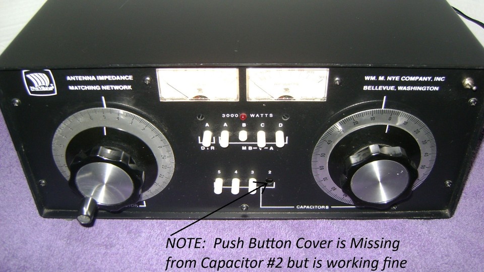 Wm NYE VIKING MB-V-A 3KW HF ANTENNA TUNER BIN $395 | eBay
