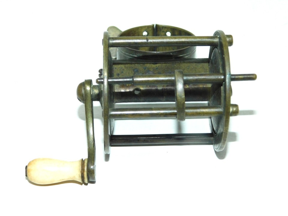 Vintage Unknown Brass Stop Latch & Rod Clamp Reel - CC91 | eBay
