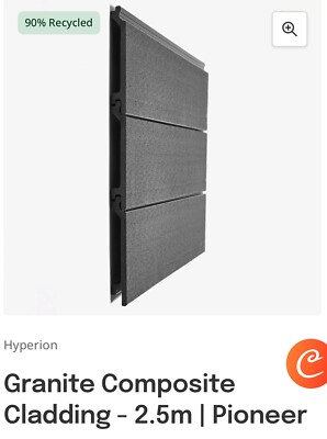 Granite Colour Composite Cladding - 2.5m | Pioneer CLEARANCE | eBay UK