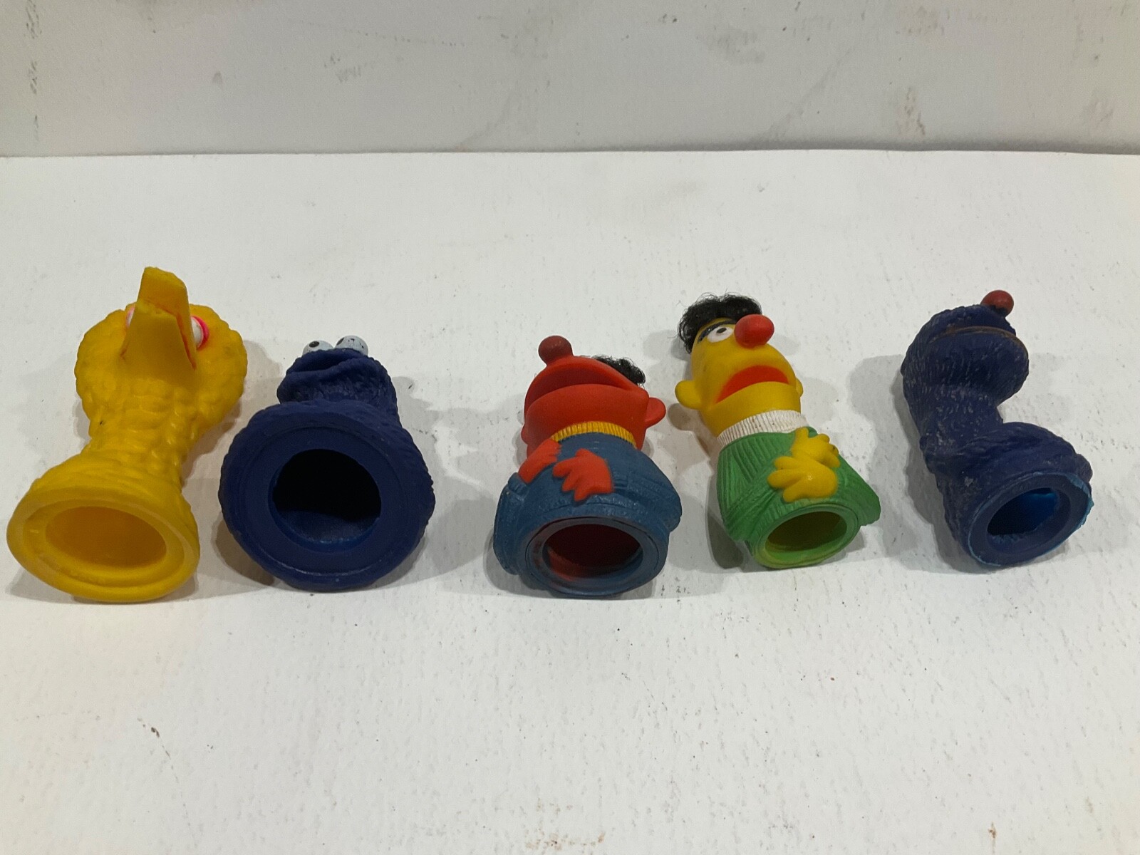 Vintage Sesame Street PVC Figure Lot Of 5 Grover Bert Ernie Big Bird ...