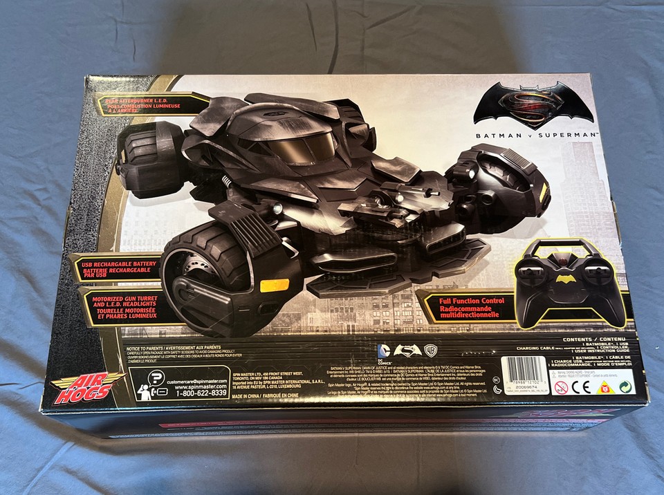 Air Hogs Batman V Superman Movie Batmobile Remote Control RC Vehicle ...