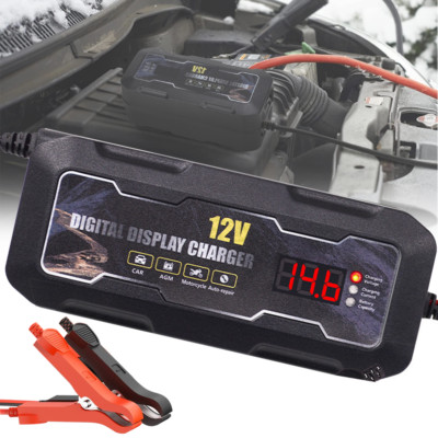 Smart Car Battery Charger 12V 6A Automatic Jump Starter Pulse Repair ...