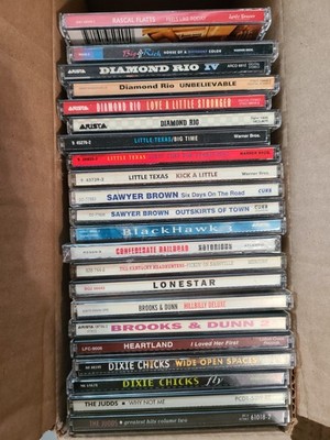 Lot of 22 Country Music CD Groups Duos 1990s 2000s Diamond Rio Brooks ...