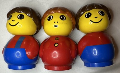 Vintage Lot Lego Duplo Baby Primo 3” Figures Boy Minifigs Red Blue ...