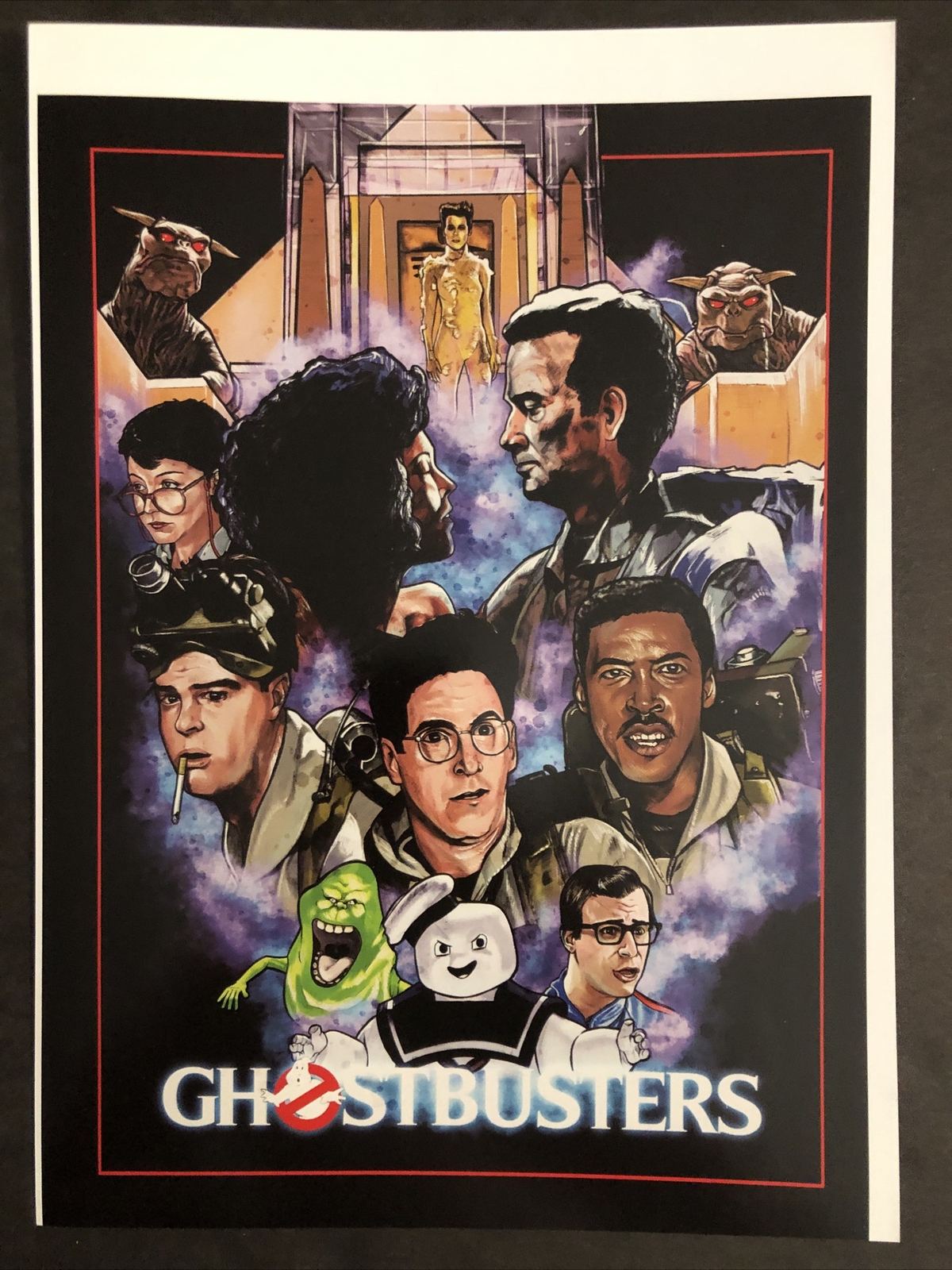 Ghostbusters Poster Print 7x10 Egon Peter Ray Winston Dana Slimer ...