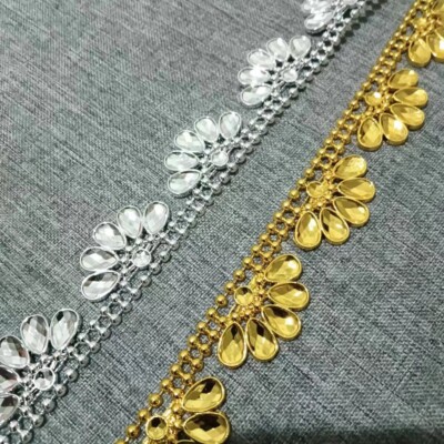 9M DIY Rhinestones Trimming Chain Embellishment Crystal Applique Wire ...