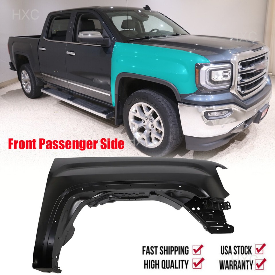 Fender For 2014-2018 GMC Sierra 1500 Front Right Side Primed Black ...