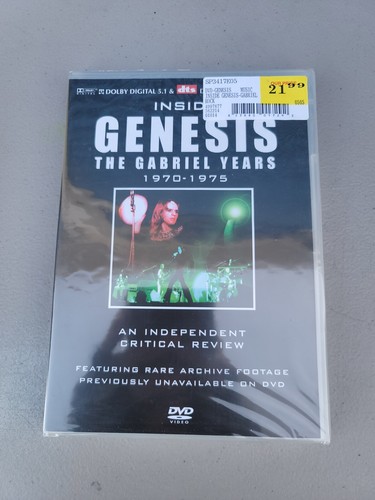 Genesis - Inside Genesis: 1970-1975 (DVD, 2005) for sale online | eBay