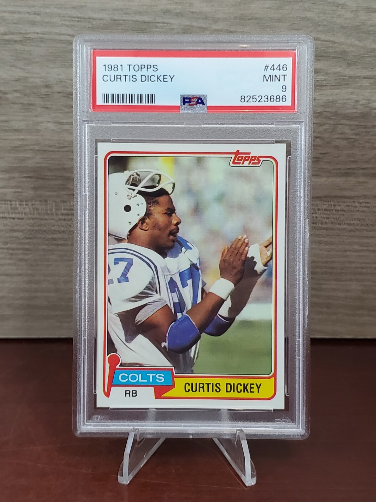 1981 Topps #446 Curtis Dickey PSA 9 MINT Football Card 82523686 | eBay
