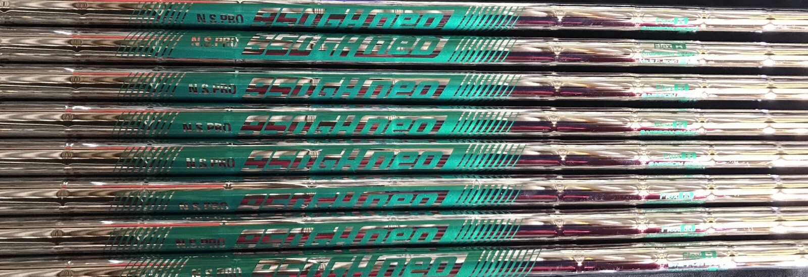 Set of 7 x NS Pro 950 Gh Neo Regular Taper Tip Iron Shaft 4-PW | eBay