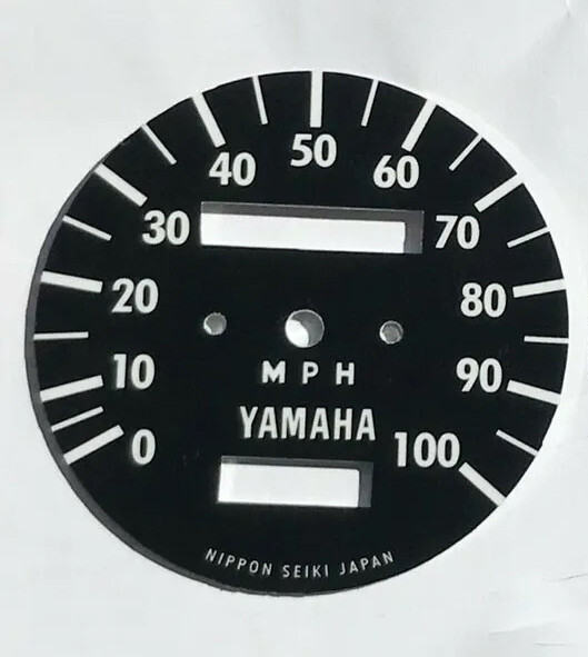 1971 YAMAHA Dt1 250 enduro speedometer face plates | eBay