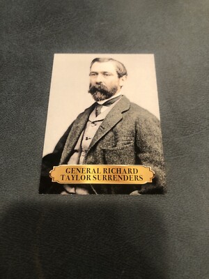 2019 Historic Autographs Civil War Divided Base #89 General Richard ...