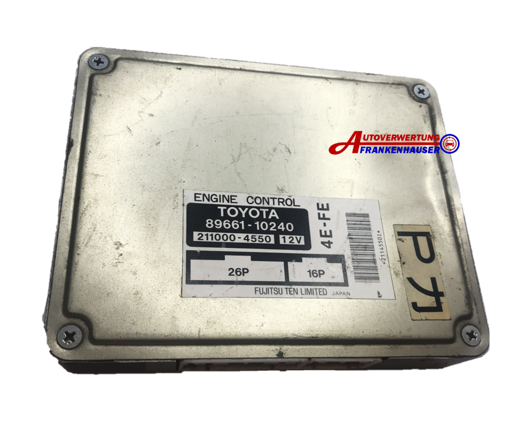 Toyota Starlet P9 1,3 Kw 55 HP 75 Engine Control Unit 89661-10240 ...