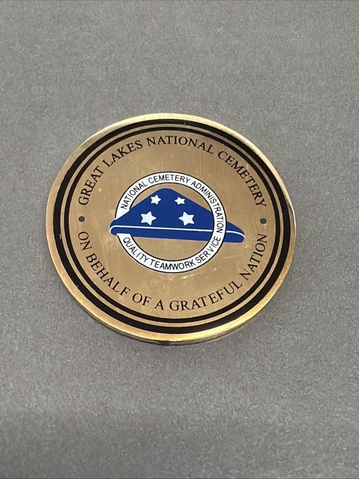 Great Lakes National Military Cemetery Challenge Coin 2006 Michigan C14 ...