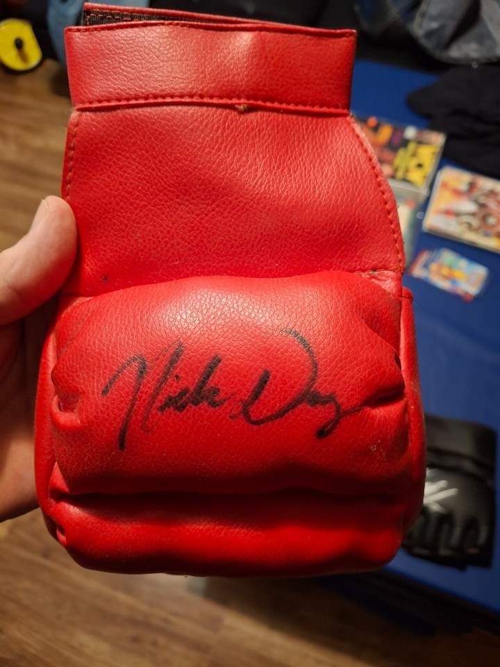 Nick Diaz Signed Auto MMA glove Vince Murdock David Shepherd signed ...
