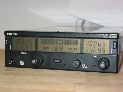 14 VOLT BENDIX KING KX-125 NAV COM RADIO !!! P/N 069-01028-1101 !!! KX ...