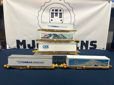 K-line TTX #77024 All-Purpose Spine 5-Car Set w/ Containers 2-Rail NO ...