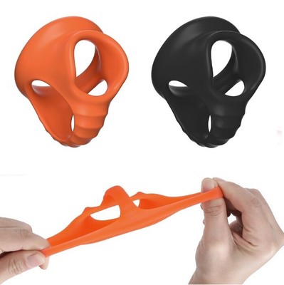 QUAD BALL Silicone 4 Way Cock Ring Cocksling And Ball Splitter Male Sex ...