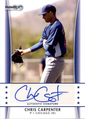 2010 Razor Rookie Retro Prospect Autographs #CC5 Chris Carpenter - NM ...