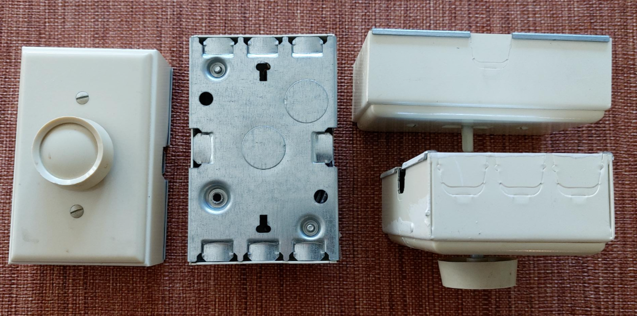 Metal Surface Raceway Deep 1 Gang Electrical Boxes Lot of 4 w/ Dimmer ...