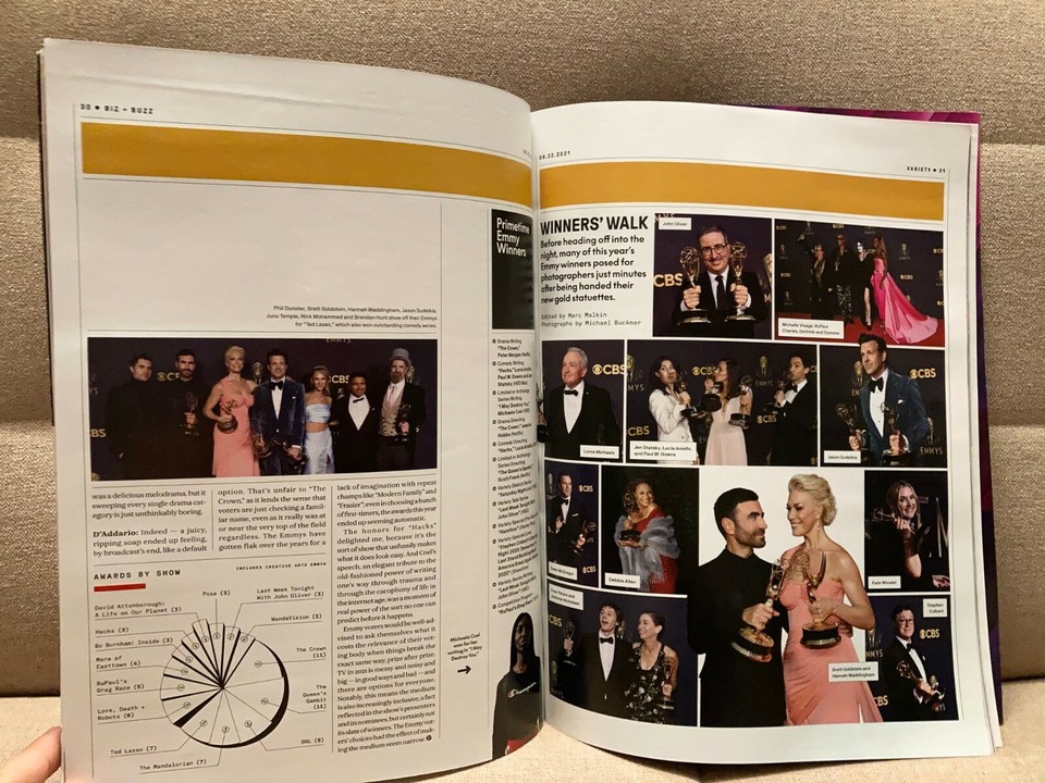 Variety Magazine 9-22-21 The Crown Josh O'Connor, Janet Jackson 2021 ...