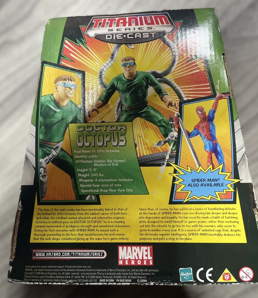 Doctor Octopus Titanium Series Die Cast Statue Marvel Comic SpiderMan ...