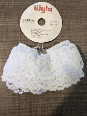 Vintage - Wyla Lace 97001 White Spool Trim 2 Yards | eBay