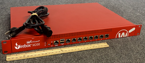WatchGuard Firebox M200 ML3AE8 8-Port Firewall w/ Power Cord & Rack ...