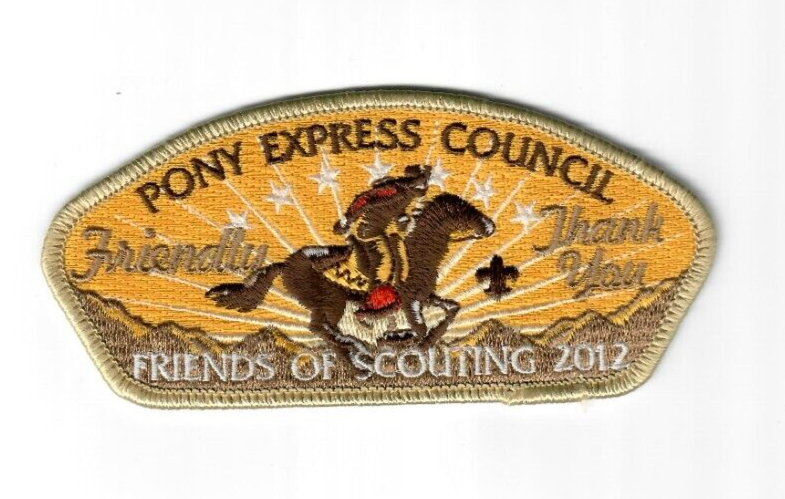 Boy Scout Pony Express Council 2012 Friends of Scouting Friendly FOS CSP | eBay