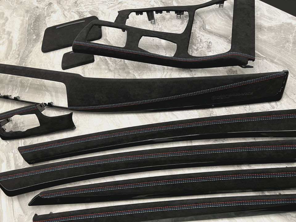 BMW F10 F11 Alcantara Interior Trim Kit Set M Stitch M Performance LHD ...