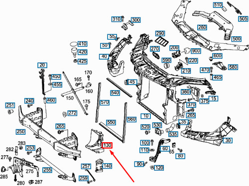 NEW MERCEDES-BENZ ML W166 RADIATOR RIGHT AIR DUCT A1665050730 OEM | eBay