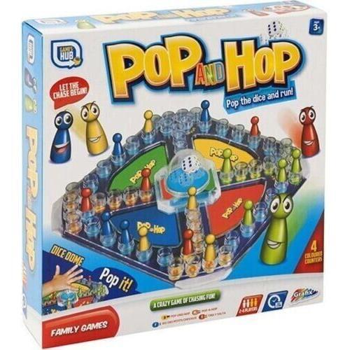 Hop And Pop Kids Family Frustration Board Childrens Family Game Ludo ...